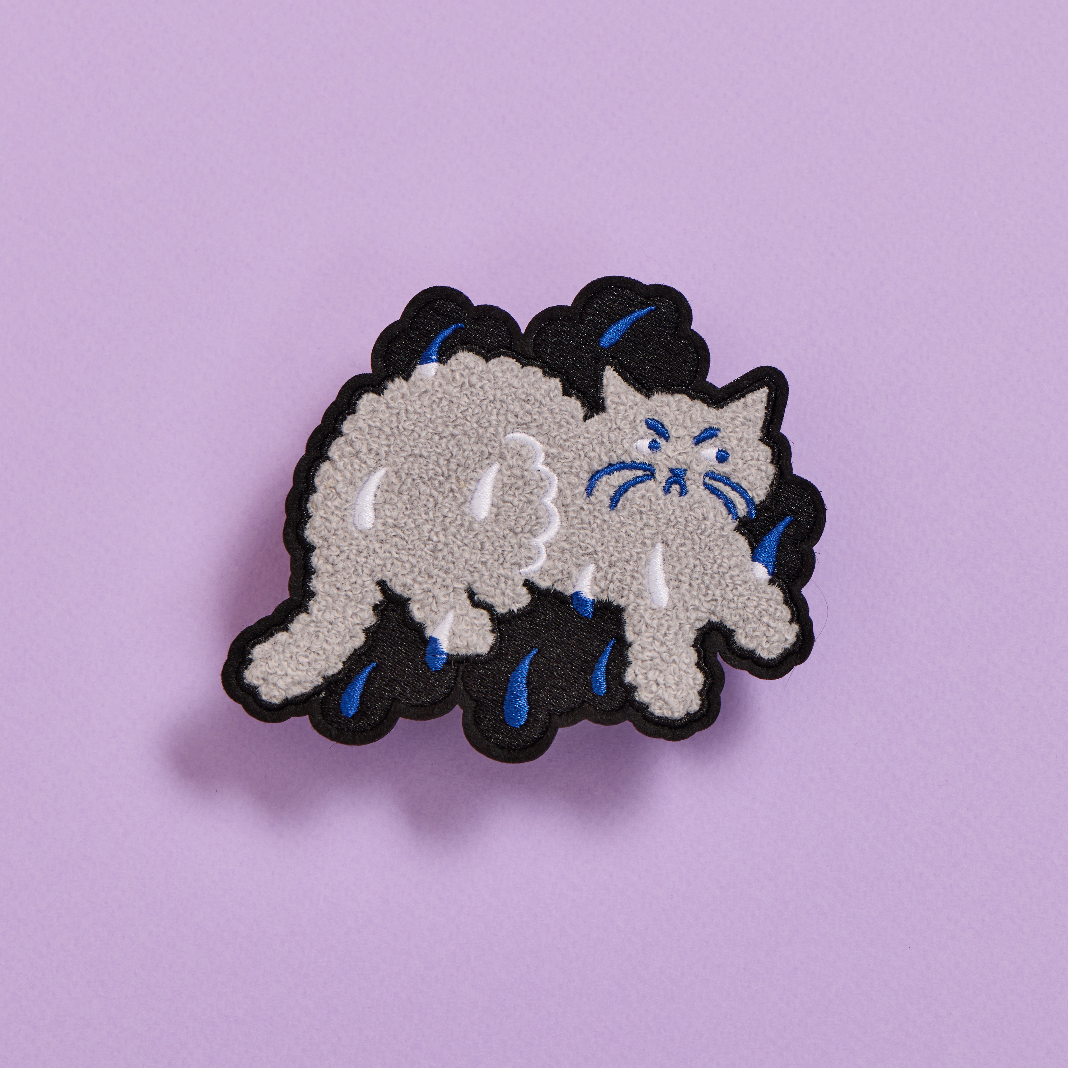 Sad Cloud Cat Chenille Patch – Baby Cats of California